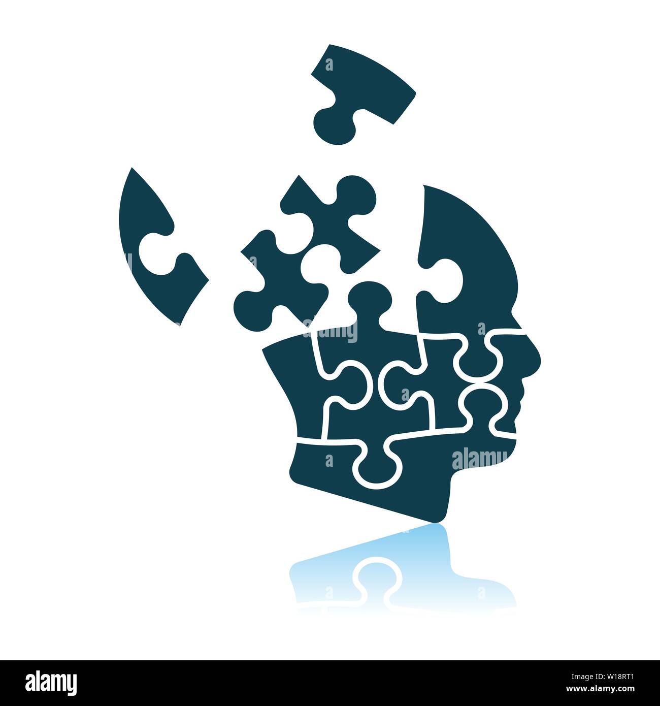 Solution Icon. Shadow Reflection Design. Vector Illustration Stock ...