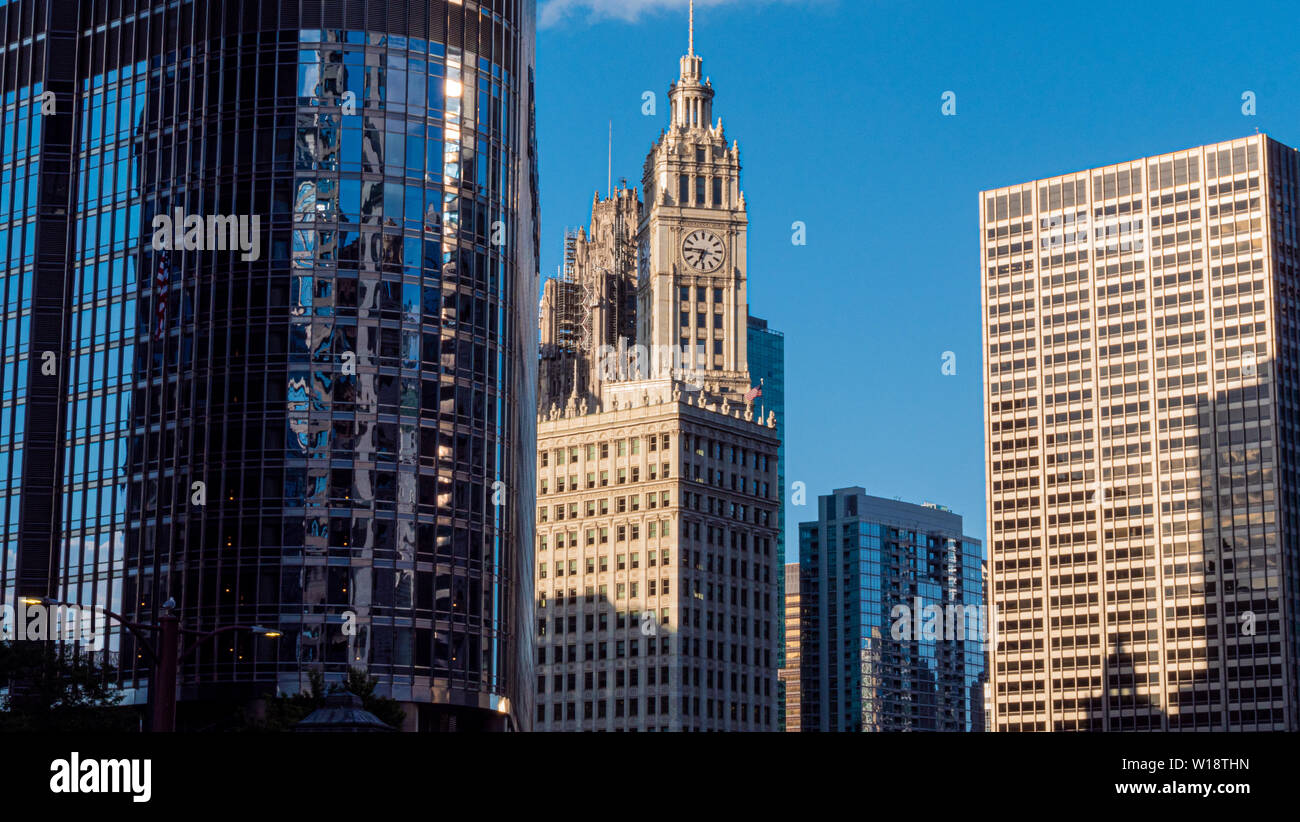 Modern architecture in Chicago - CHICAGO, USA - JUNE 12, 2019 Stock ...