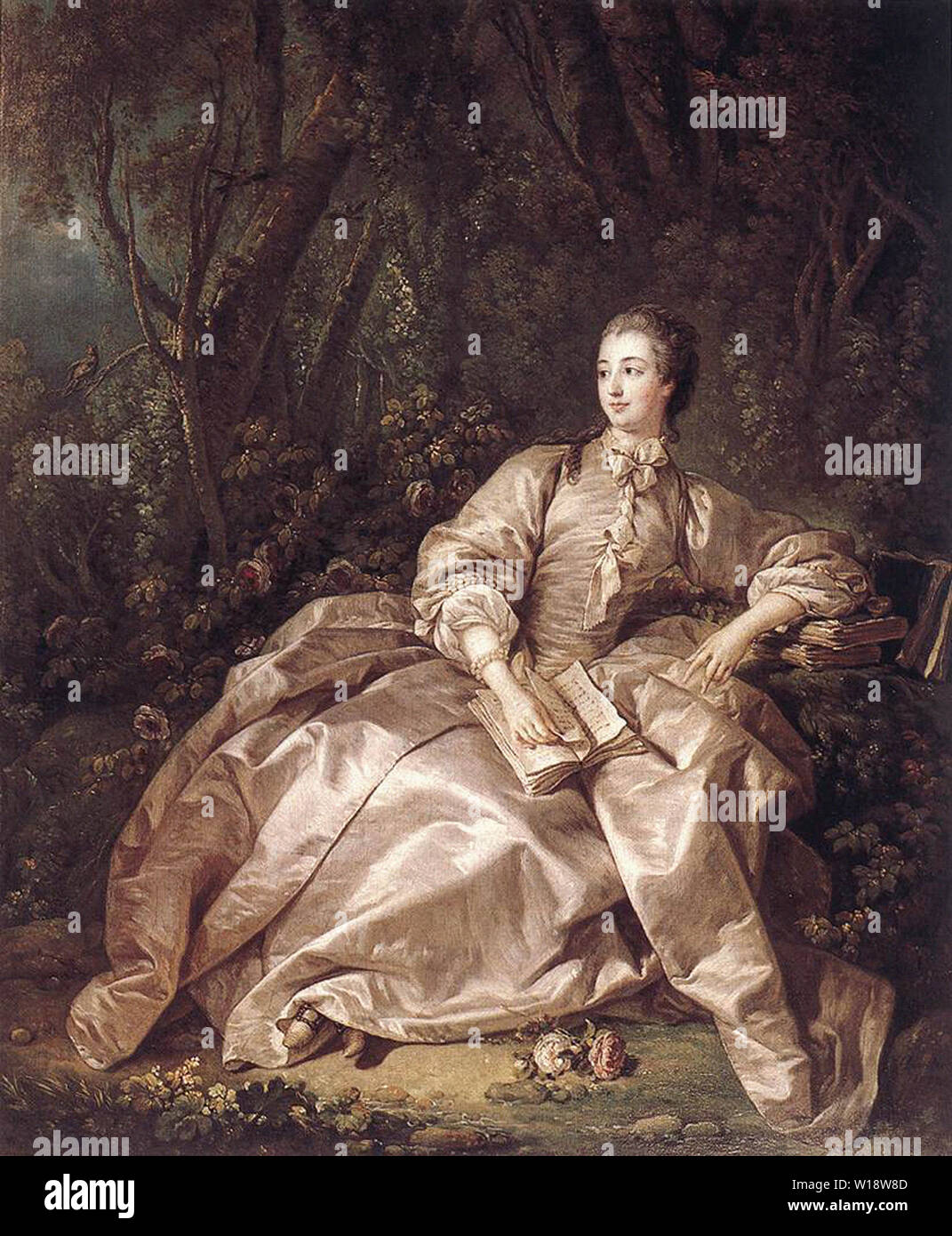 François Boucher - Madame Pompadour 1758 Stock Photo - Alamy