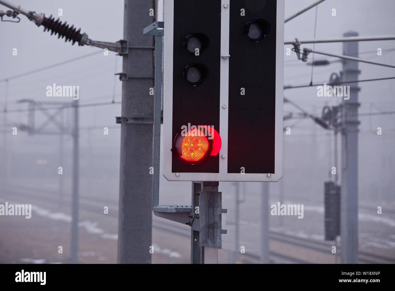 Railway Signal Mast High Resolution Stock Photography and Images - Alamy