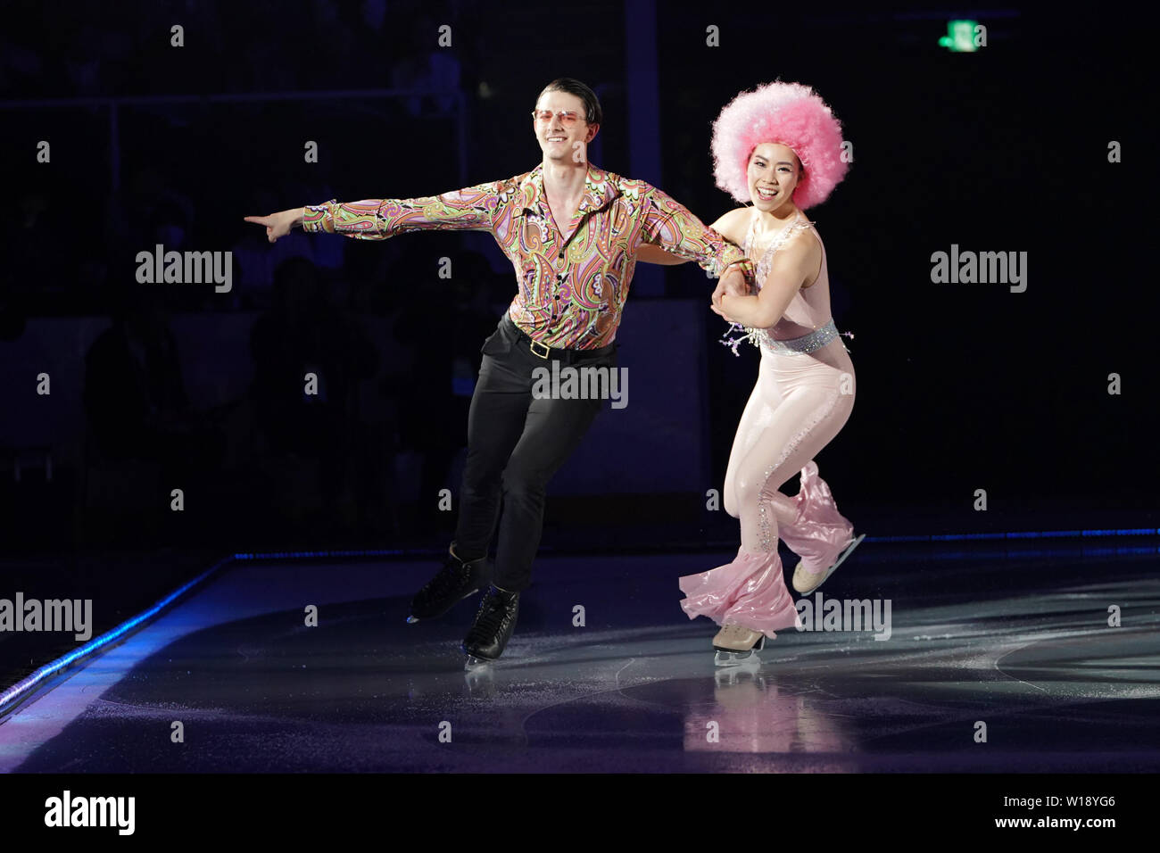 Misato Komatsubara and Tim Koleto of Japan performs during the Dream On ...