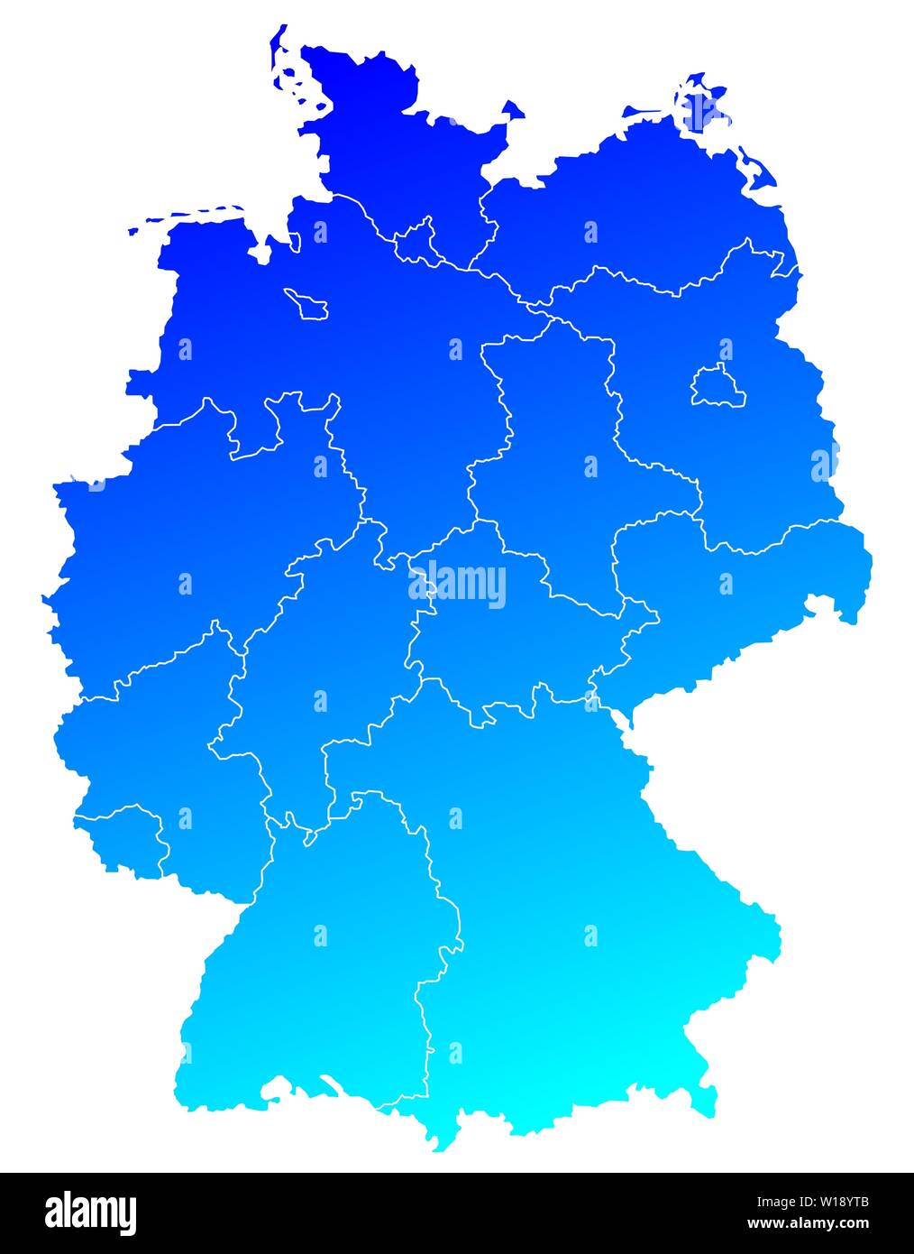 Germany map hi-res stock photography and images - Alamy