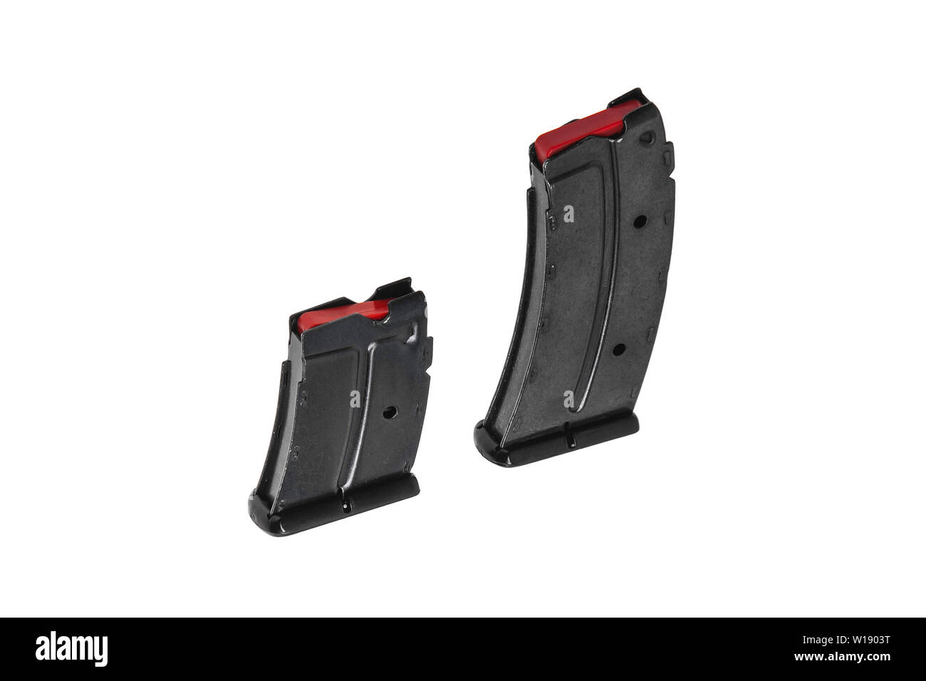 .22 lr assault rifle magazine isolated on white background Stock Photo ...