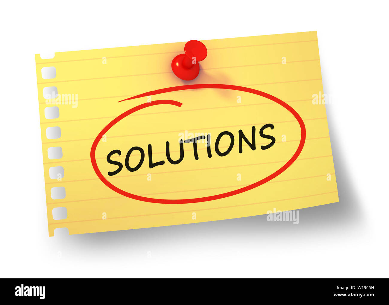 solutions concept 3d illustration isolated on white background Stock ...