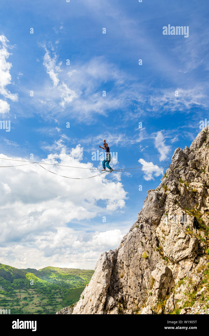 Highline walker hi-res stock photography and images - Alamy Highline walker hi-res stock photography and images - Alamy