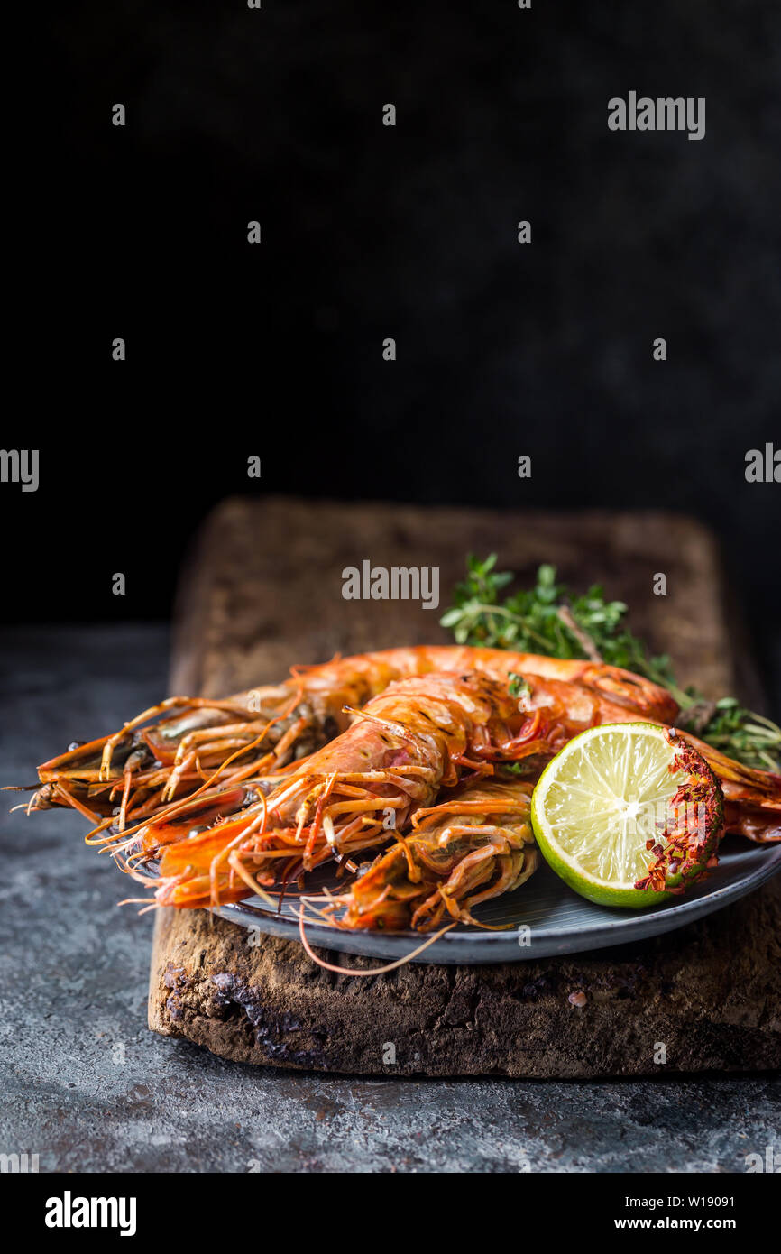 Fresh Tiger Prawns Stock Photo - Alamy