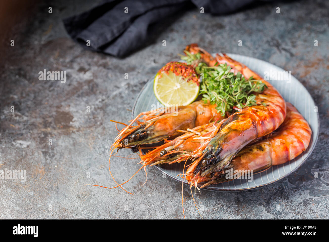 Fresh Tiger Prawns Stock Photo - Alamy