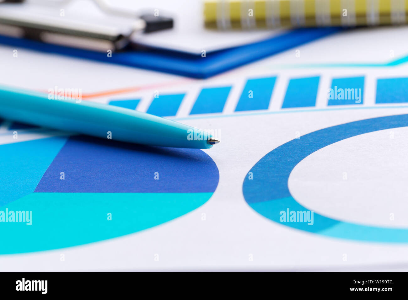 Graphical chart analysis Stock Photo - Alamy