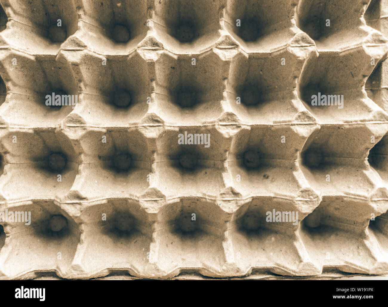 Open Empty Cardboard Egg Container Box, Farm Egg Tray Carton Grid ...
