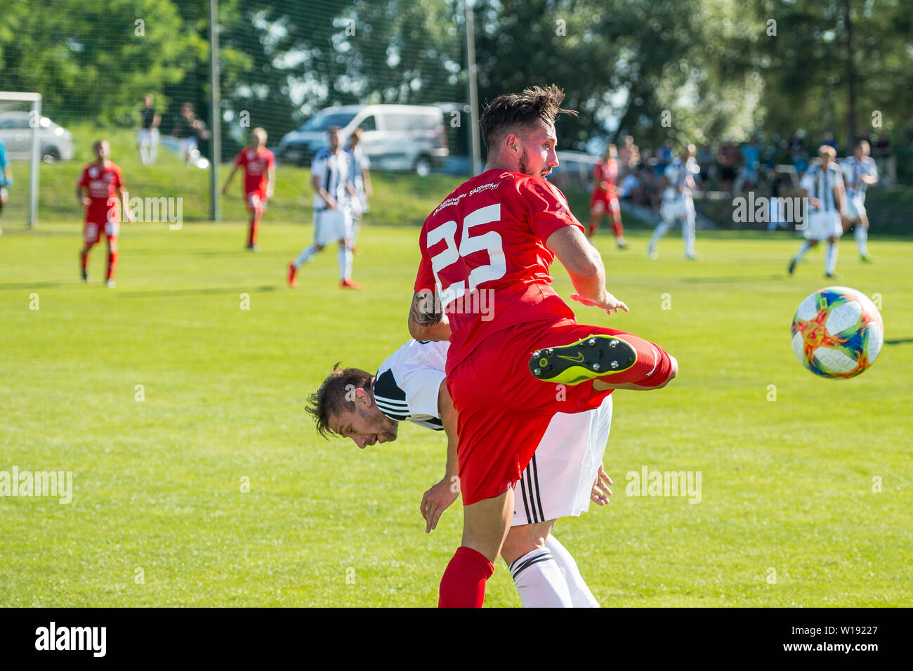 Ceske Budejovice, Czech Republic. 29th June, 2019. L-R Matej Mrsic ...