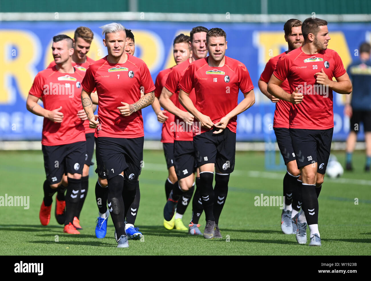 Freiburg, Germany. 01st July, 2019. Soccer: Bundesliga, training kick ...