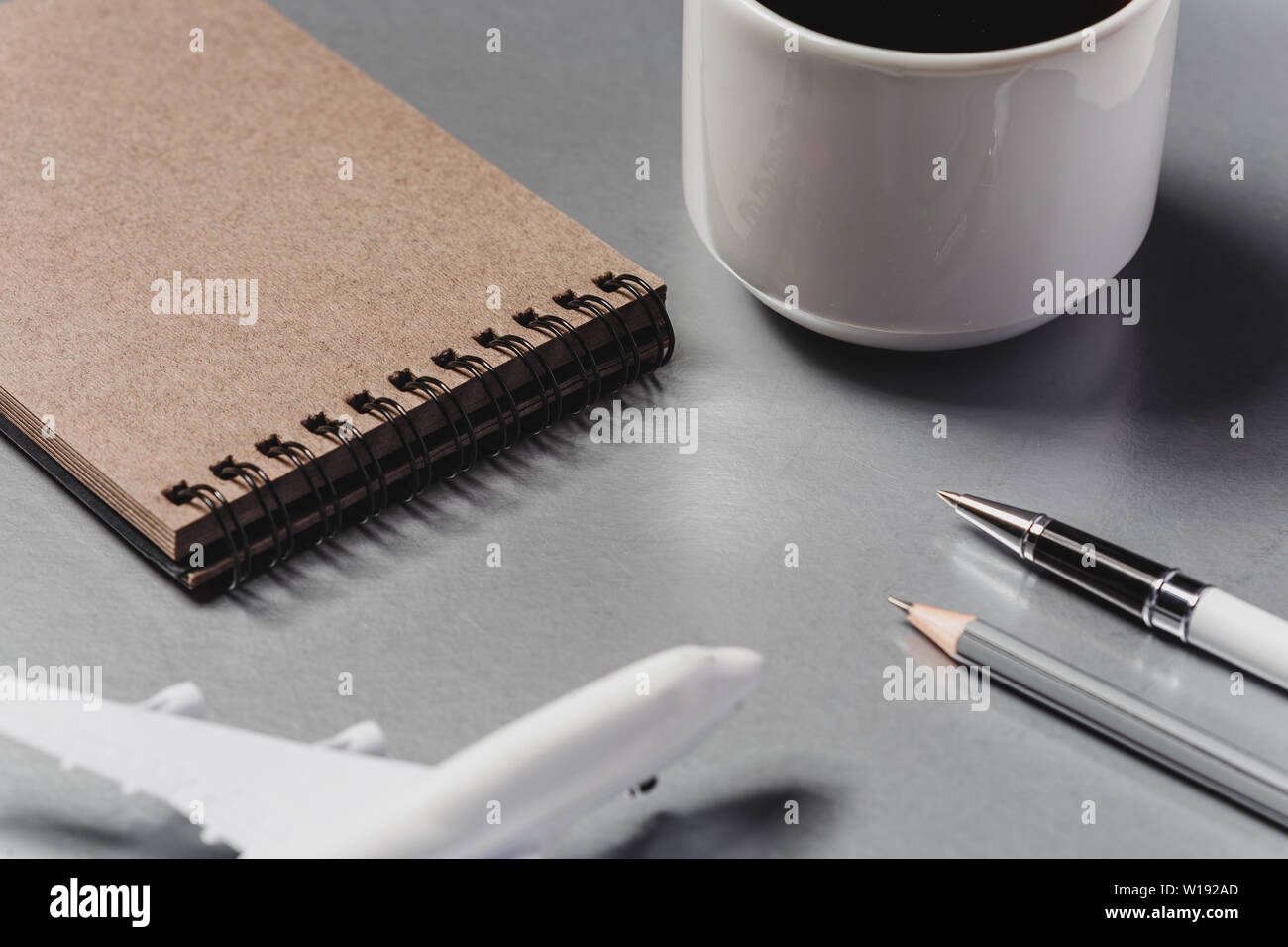 Work space, top view Stock Photo - Alamy
