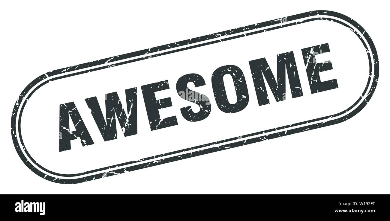 Awesome stamp Black and White Stock Photos & Images - Alamy