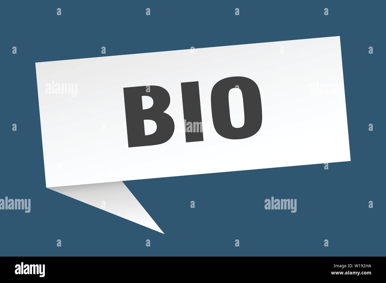 bio speech bubble. bio sign. bio banner Stock Vector Image & Art - Alamy