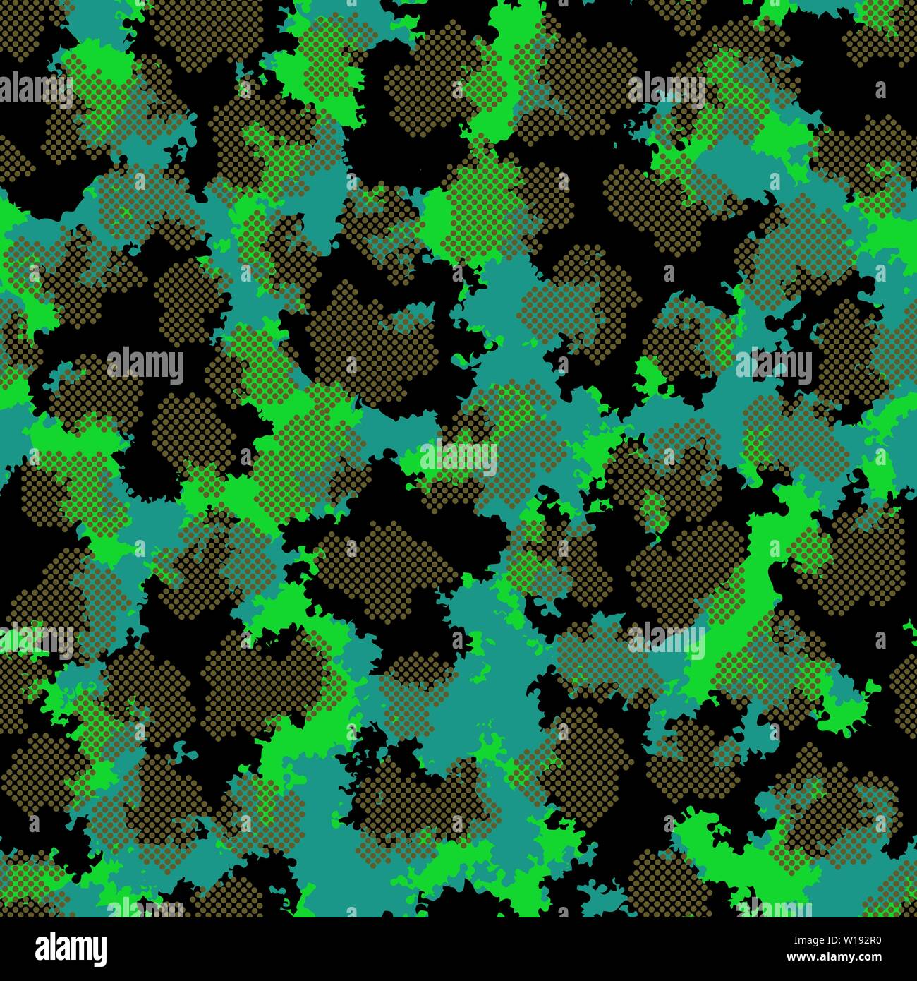 Fashion camo design. Color clouds seamless pattern vector. Trendy ...