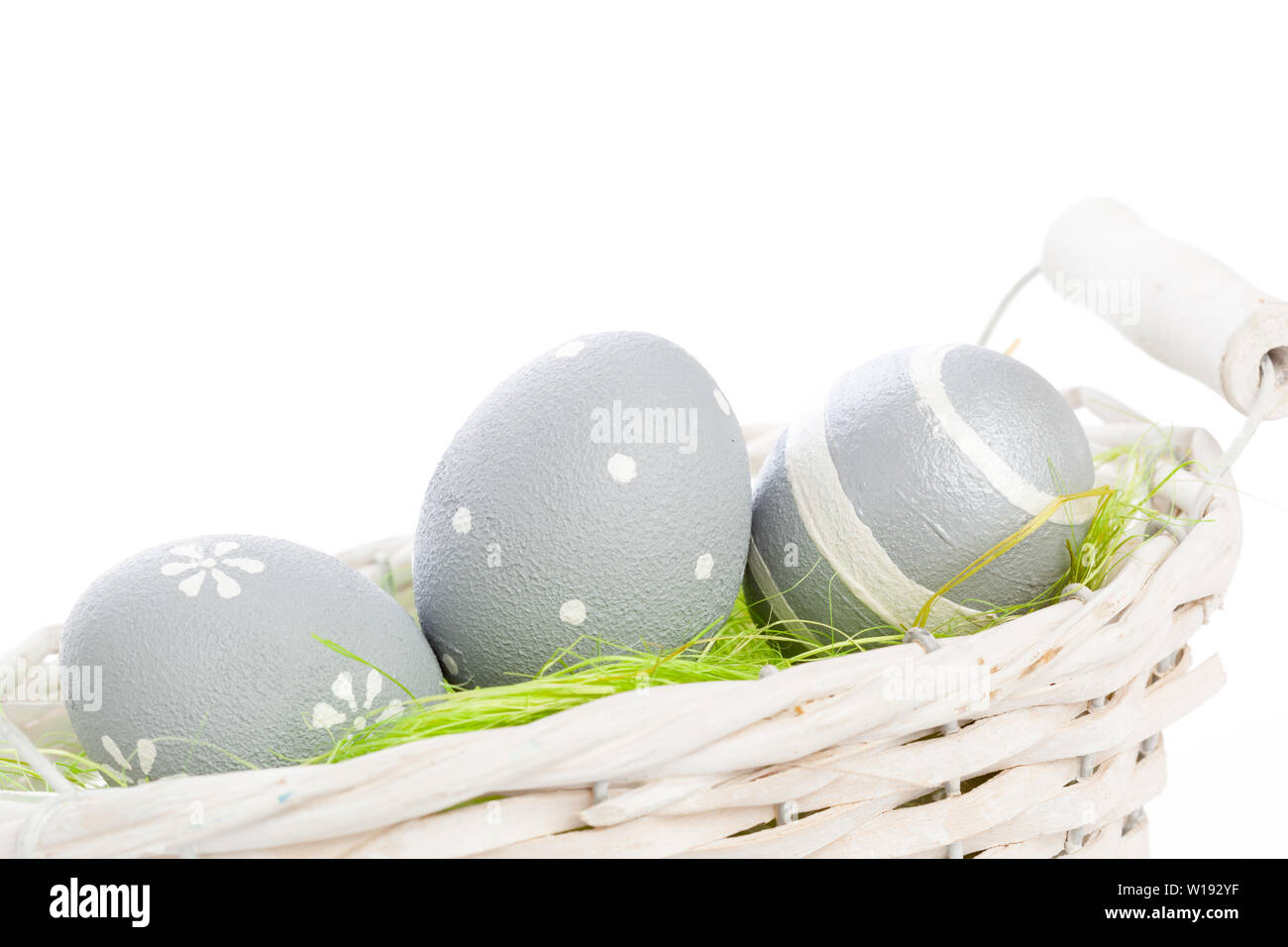 easter background. isolated on white Stock Photo - Alamy