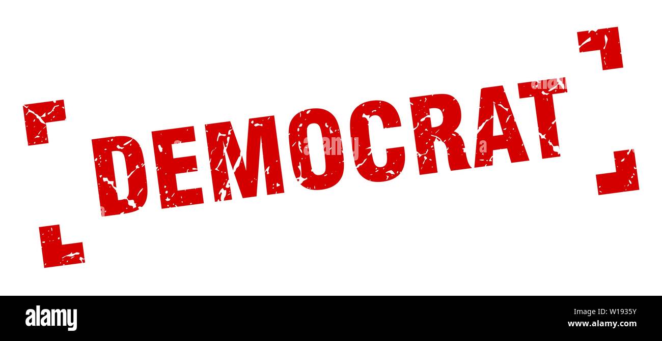 Democrat stamp label square hi-res stock photography and images - Alamy