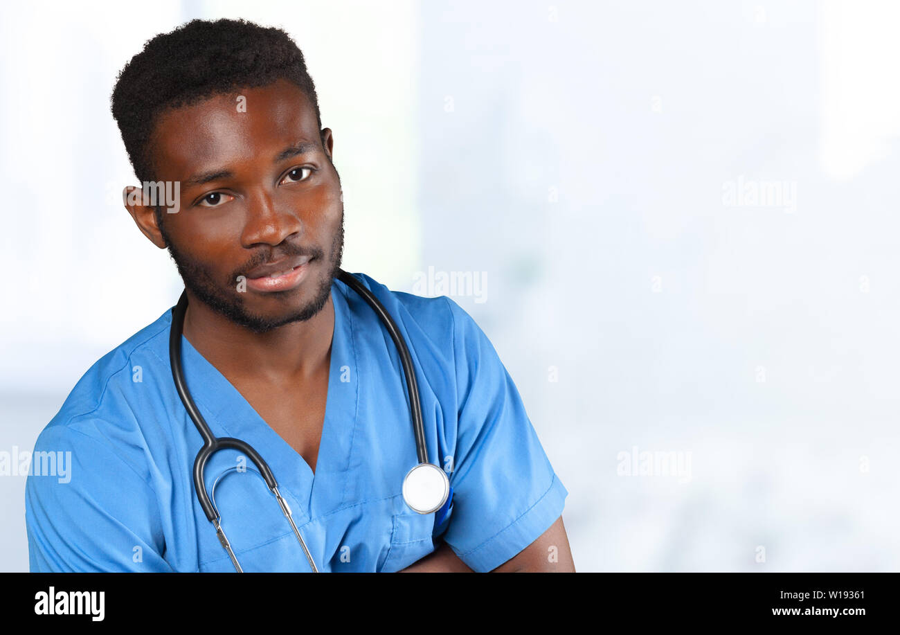 African doctor portrait Stock Photo - Alamy