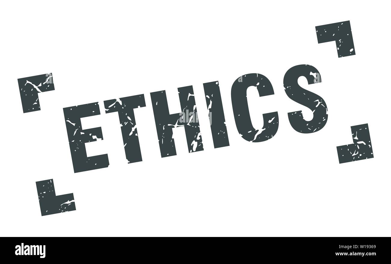 ethics stamp. ethics square grunge sign. ethics Stock Vector Image ...