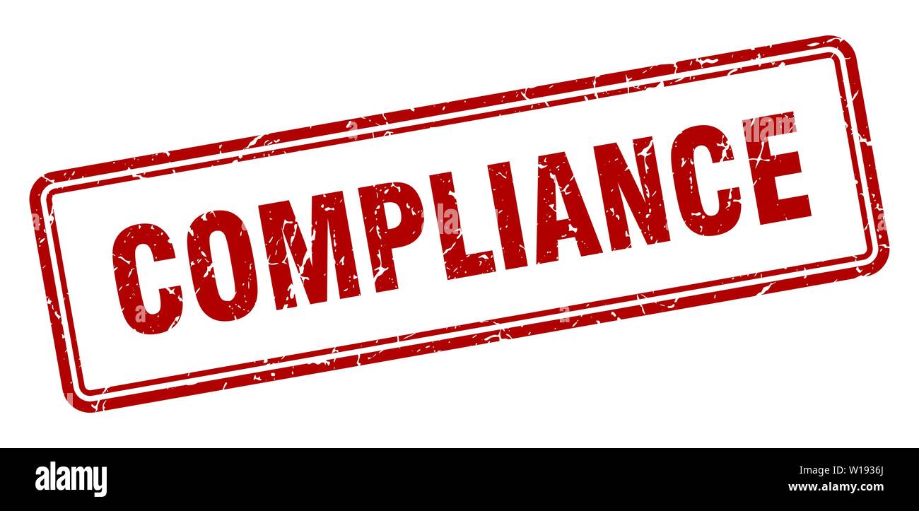compliance stamp. compliance square grunge sign. compliance Stock ...