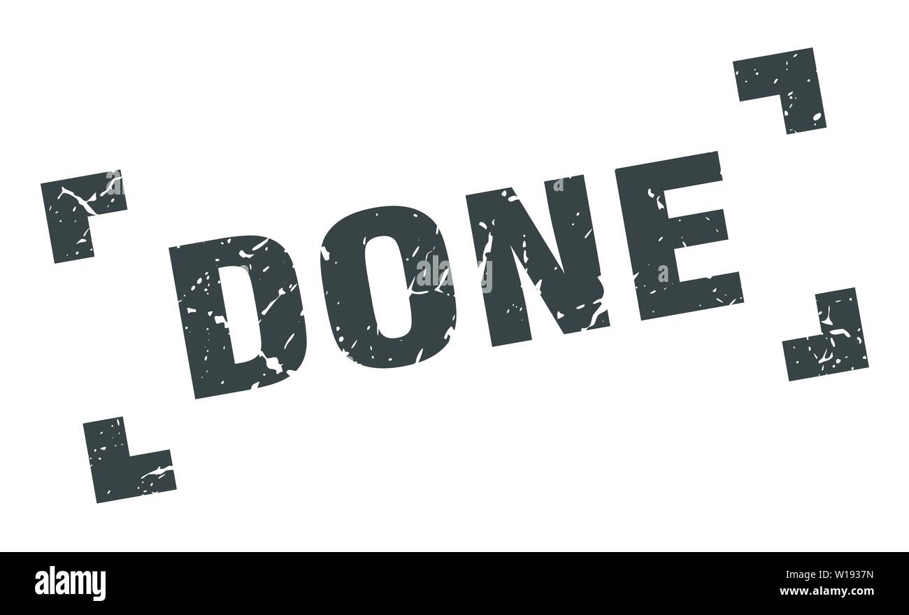done stamp. done square grunge sign. done Stock Vector Image & Art - Alamy