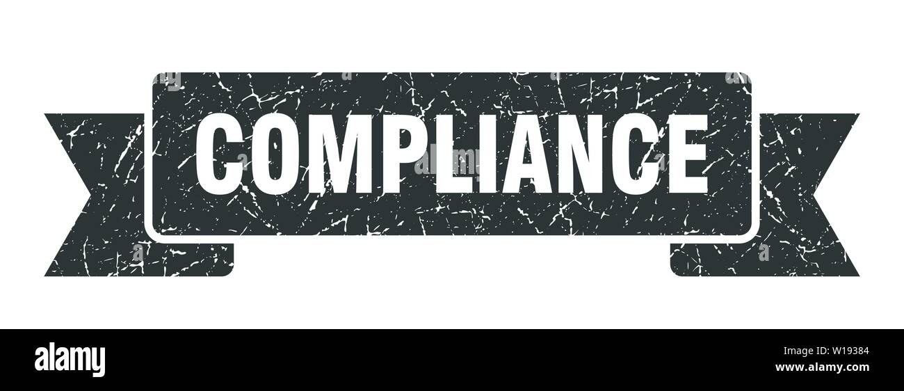 compliance grunge ribbon. compliance sign. compliance banner Stock ...