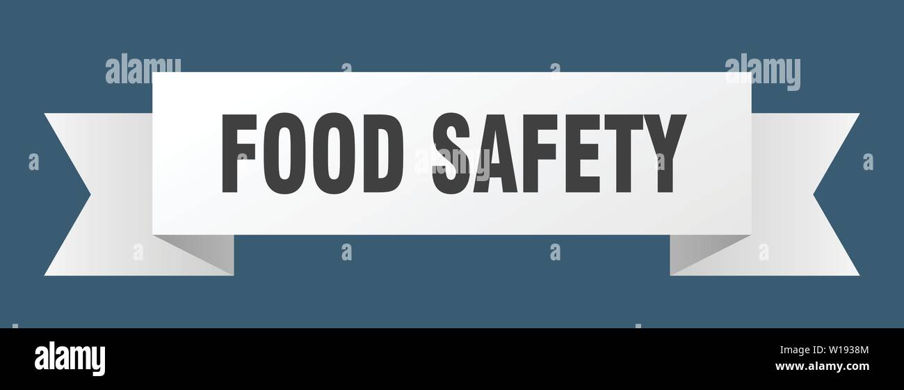food safety ribbon. food safety isolated sign. food safety banner Stock ...