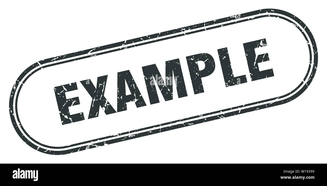 example stamp. example square grunge sign. example Stock Vector Image ...