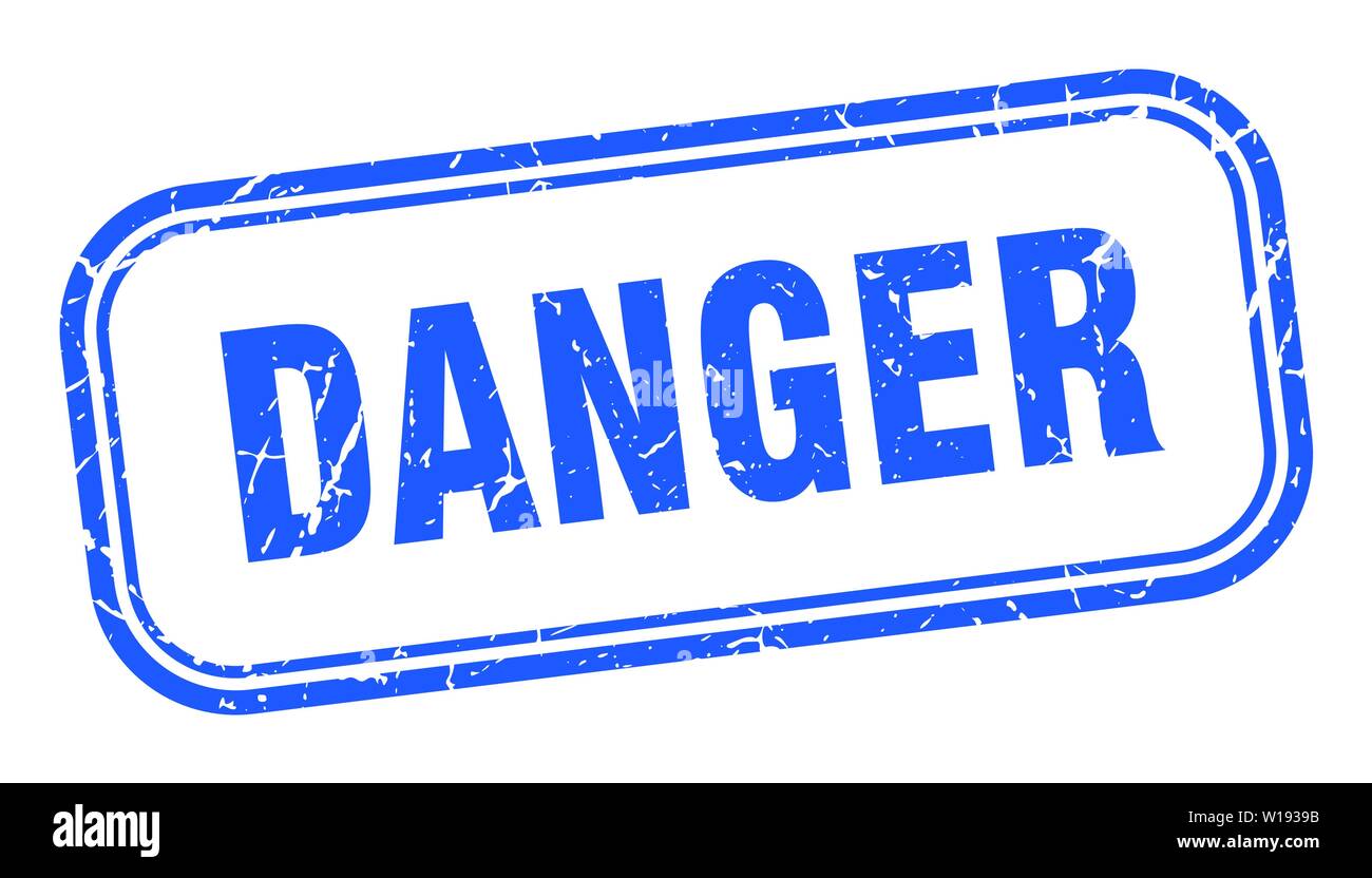 danger stamp. danger square grunge sign. danger Stock Vector Image ...