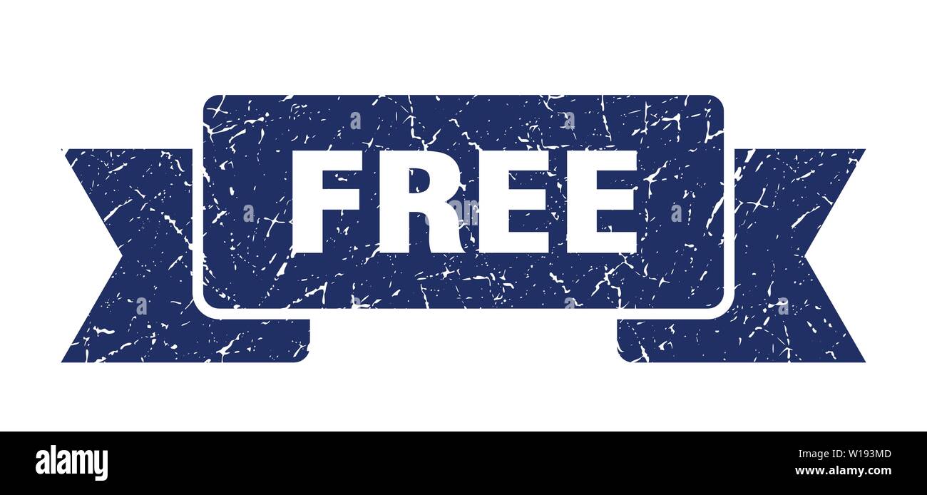 free grunge ribbon. free sign. free banner Stock Vector Image & Art - Alamy