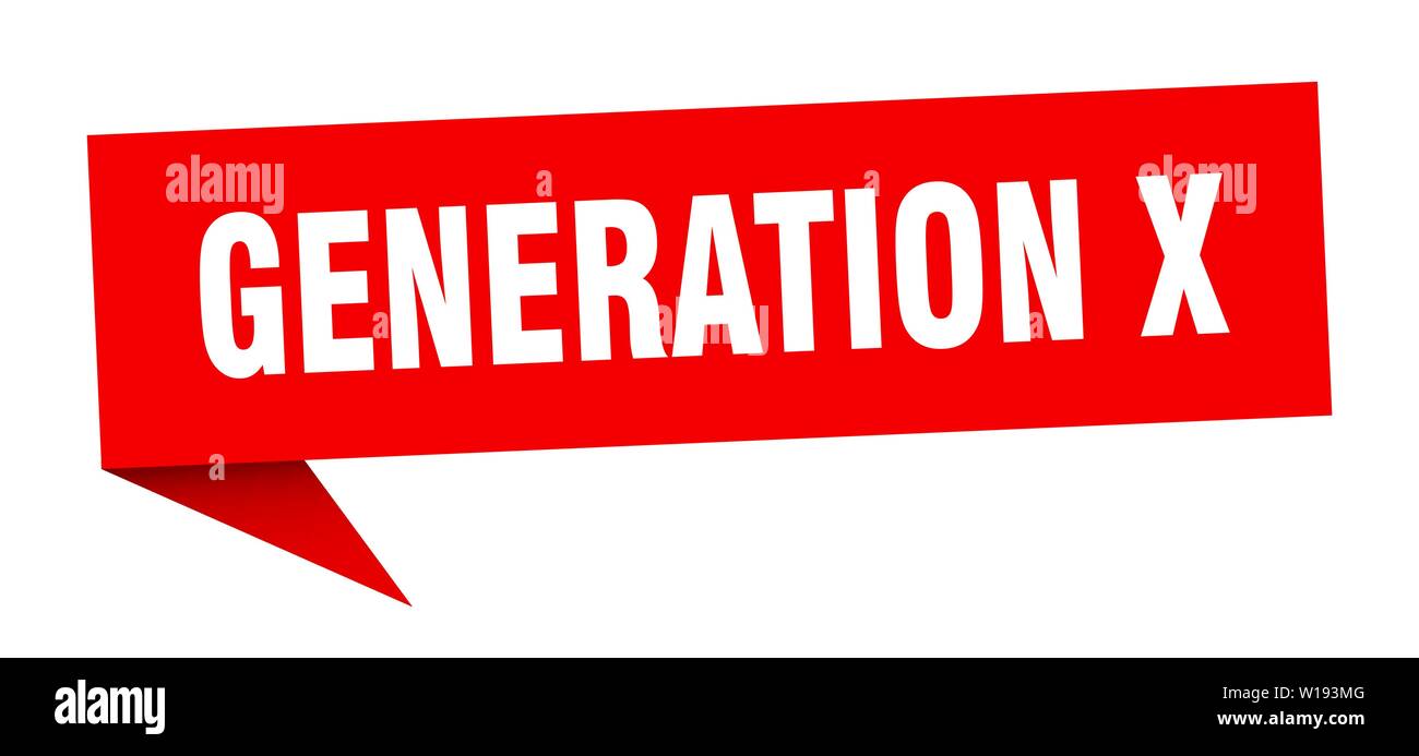 generation x speech bubble. generation x sign. generation x banner ...