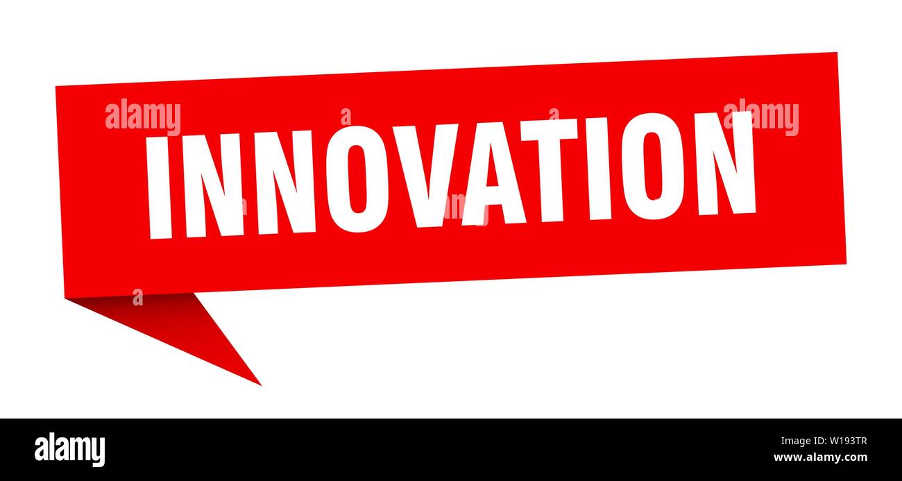 innovation speech bubble. innovation sign. innovation banner Stock ...