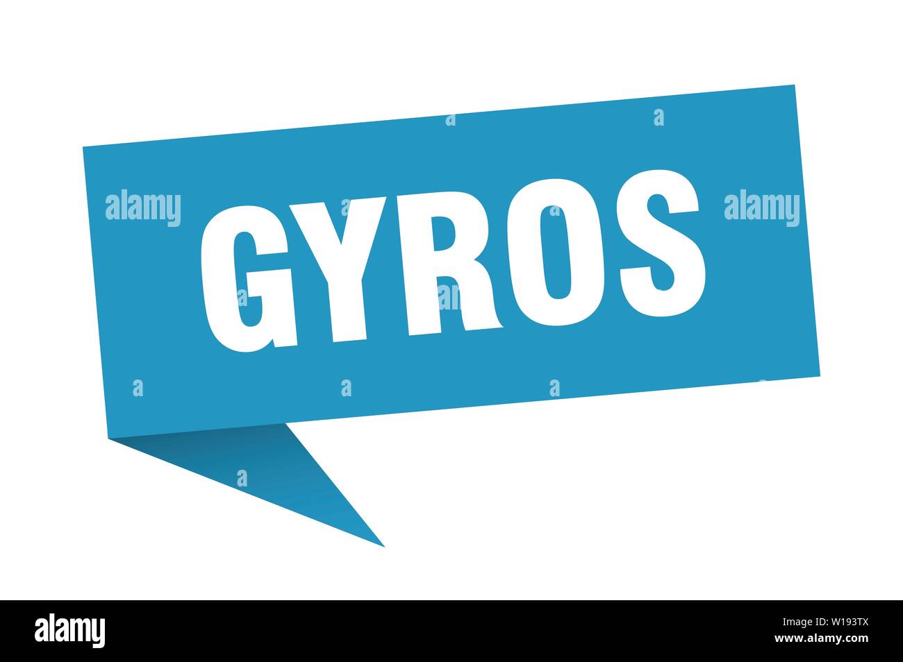 gyros speech bubble. gyros sign. gyros banner Stock Vector Image & Art ...