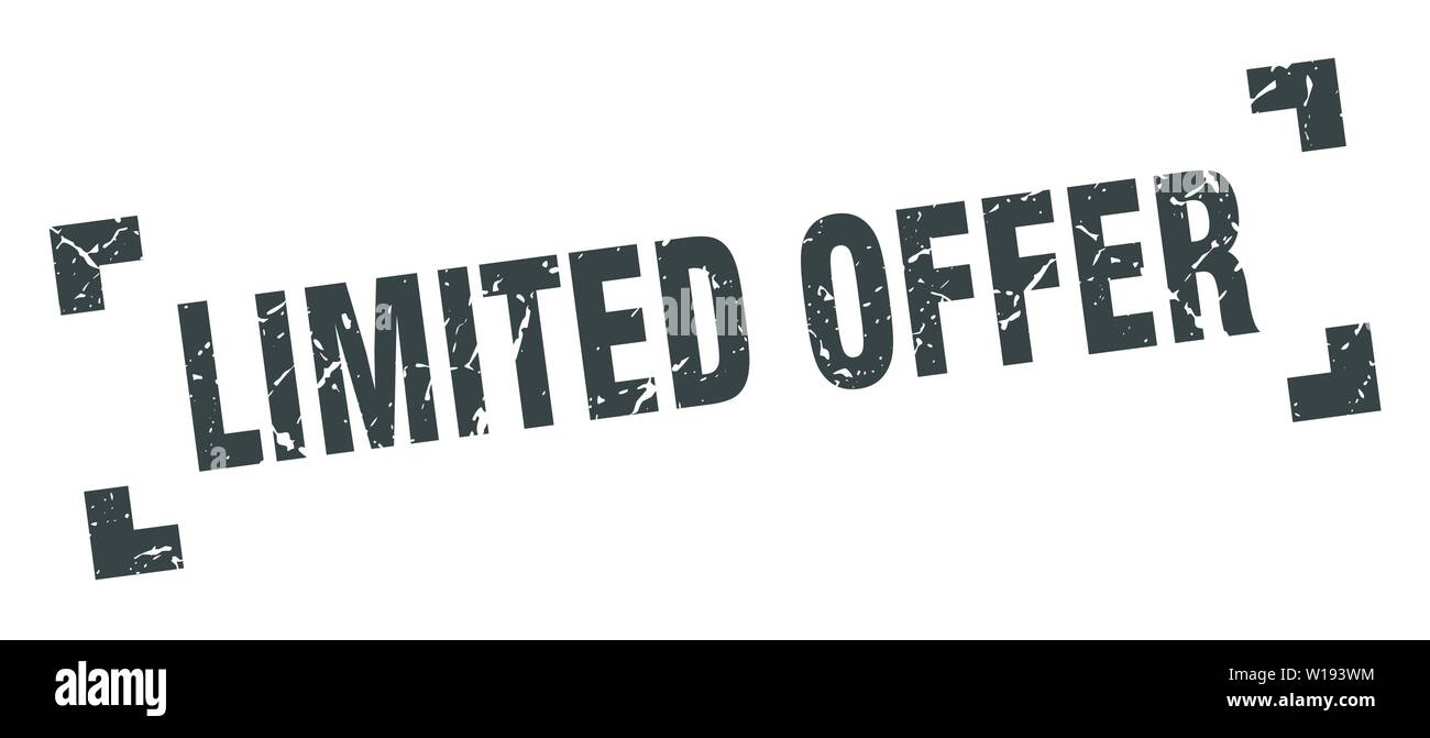 limited offer stamp. limited offer square grunge sign. limited offer ...