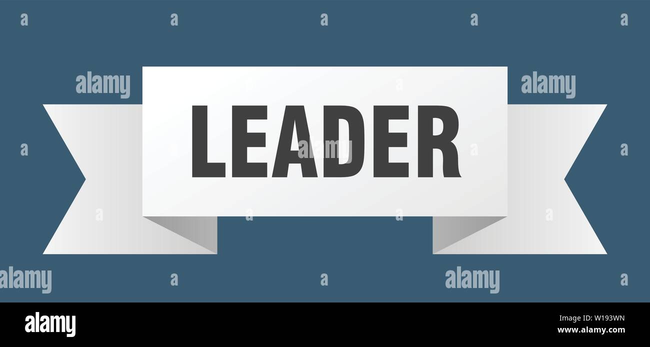 leader ribbon. leader isolated sign. leader banner Stock Vector Image ...