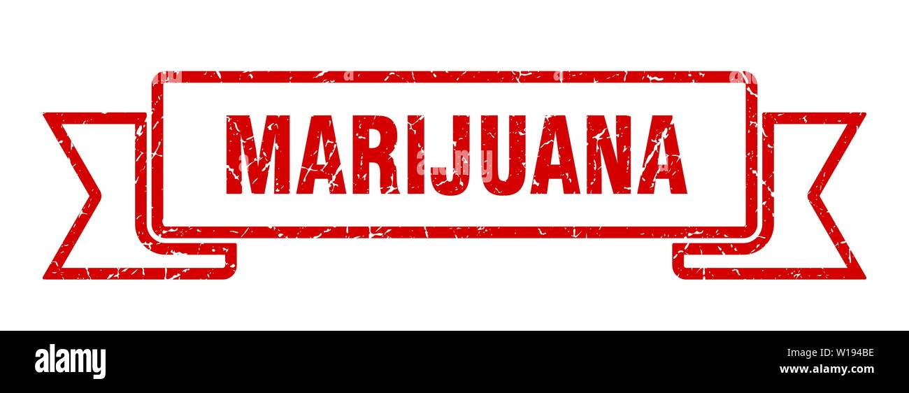 marijuana grunge ribbon. marijuana sign. marijuana banner Stock Vector ...
