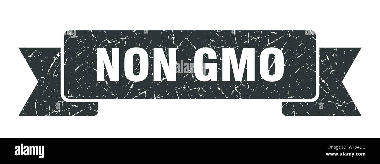 non gmo grunge ribbon. non gmo sign. non gmo banner Stock Vector Image ...