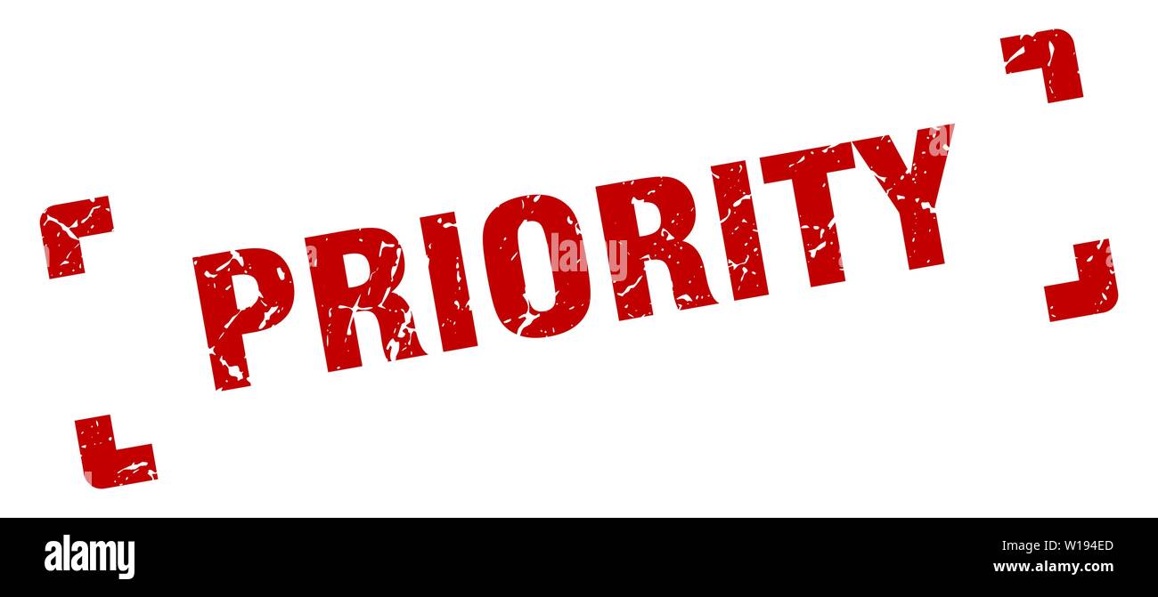 priority stamp. priority square grunge sign. priority Stock Vector ...