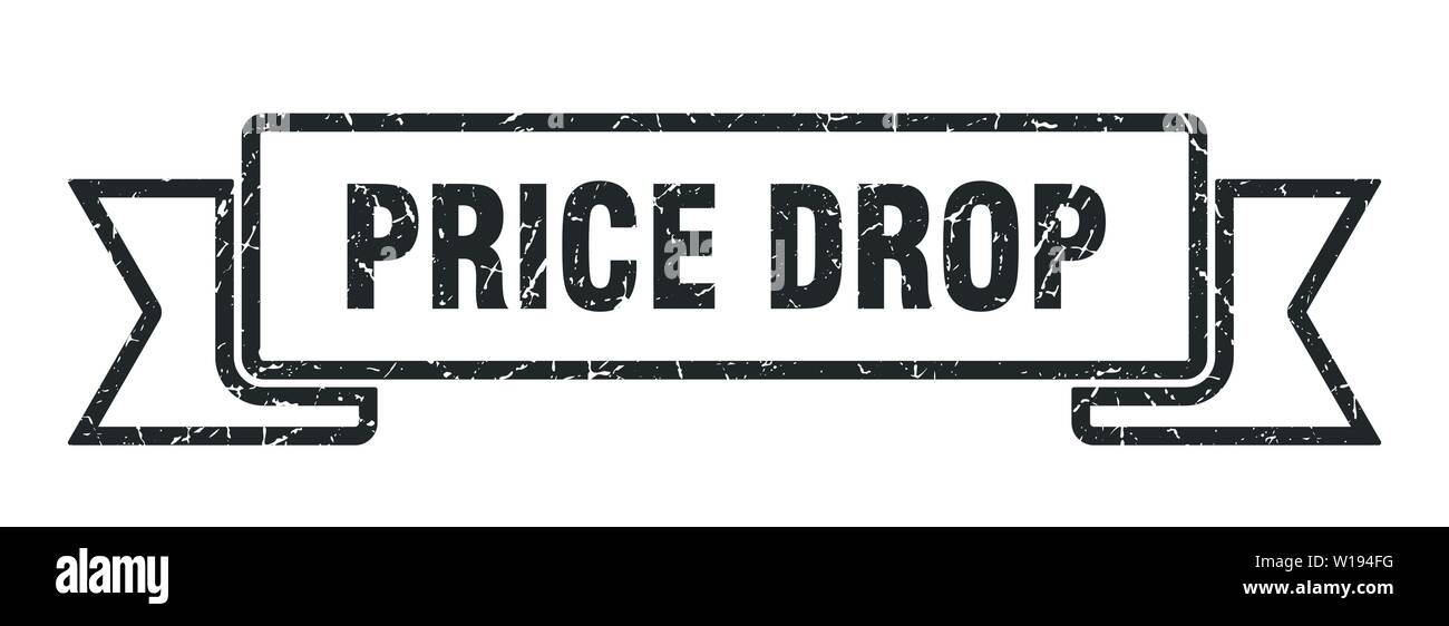 price drop grunge ribbon. price drop sign. price drop banner Stock ...