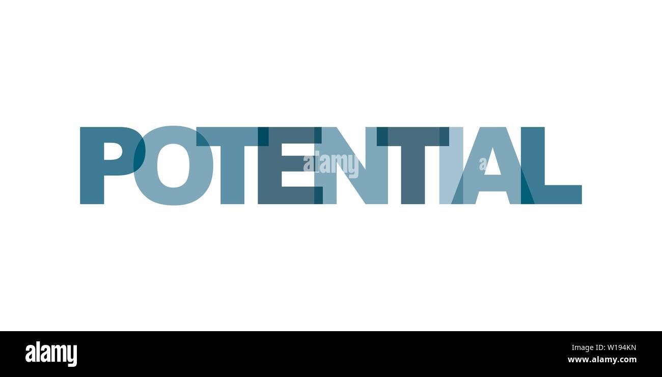 Potential card text. Modern lettering poster. Color word art slogan ...