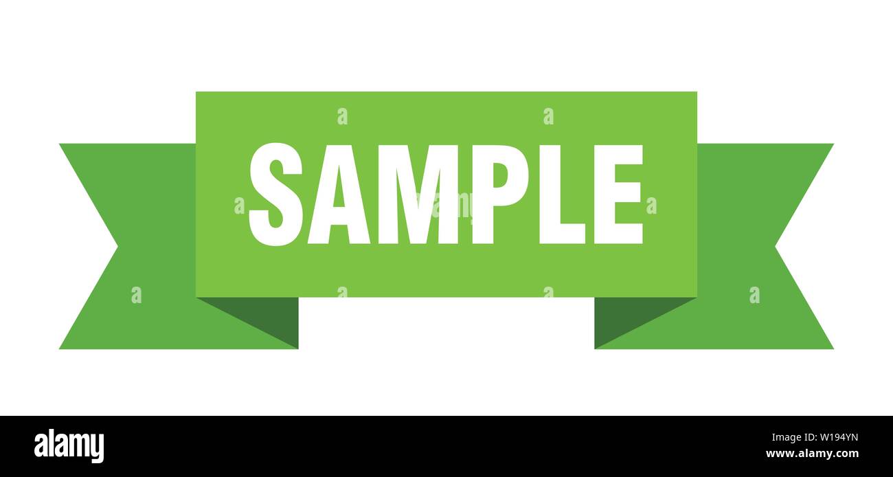 sample ribbon. sample isolated sign. sample banner Stock Vector Image ...
