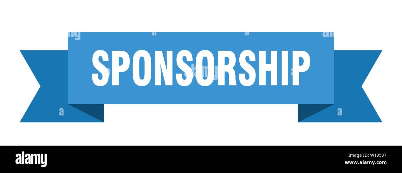 sponsorship ribbon. sponsorship isolated sign. sponsorship banner Stock ...