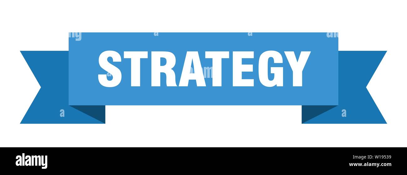 strategy ribbon. strategy isolated sign. strategy banner Stock Vector ...
