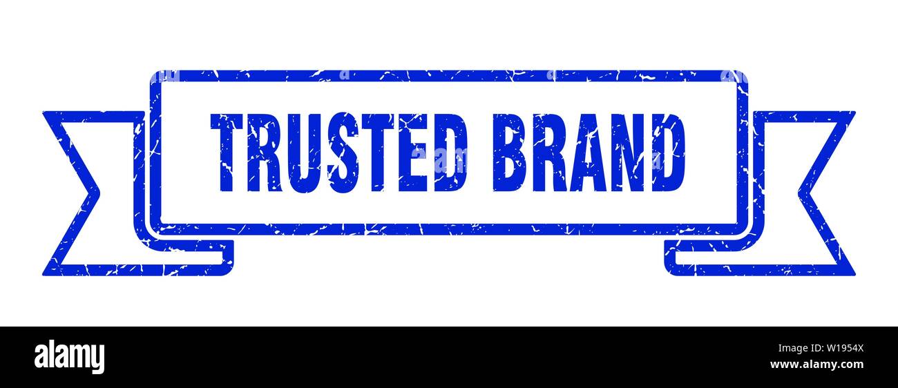 trusted brand grunge ribbon. trusted brand sign. trusted brand banner ...