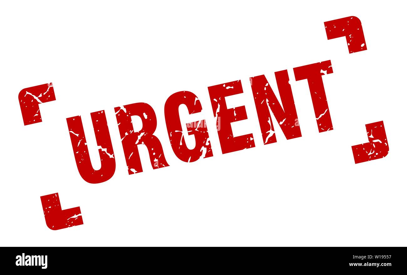 urgent stamp. urgent square grunge sign. urgent Stock Vector Image ...