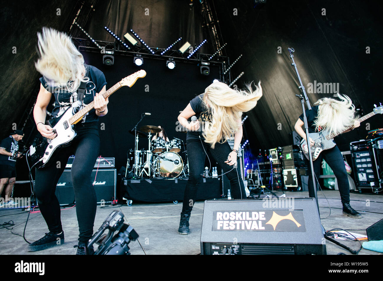 Roskilde, Denmark. June 30th, 2019. The Danish doom metal band Konvent ...