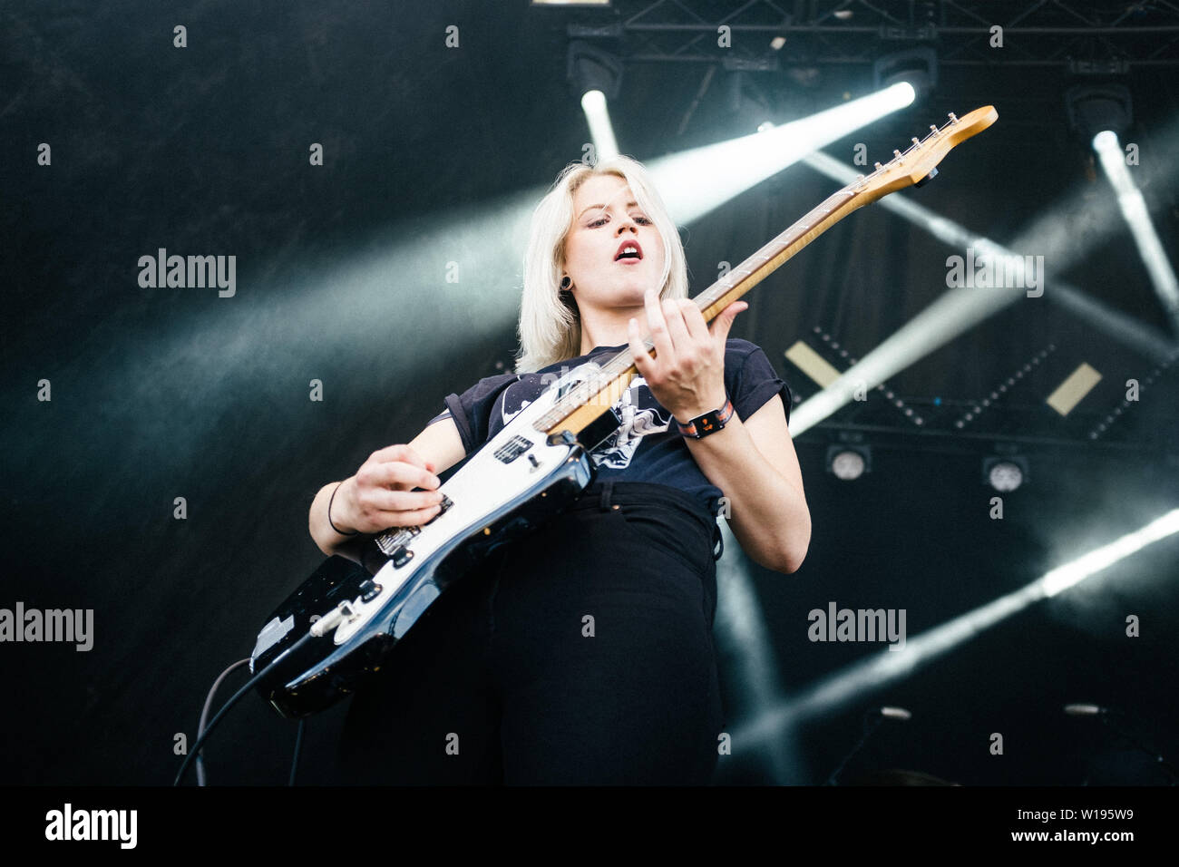 Roskilde, Denmark. June 30th, 2019. The Danish doom metal band Konvent ...