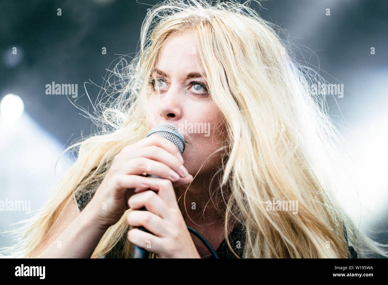 Roskilde, Denmark. June 30th, 2019. The Danish doom metal band Konvent ...