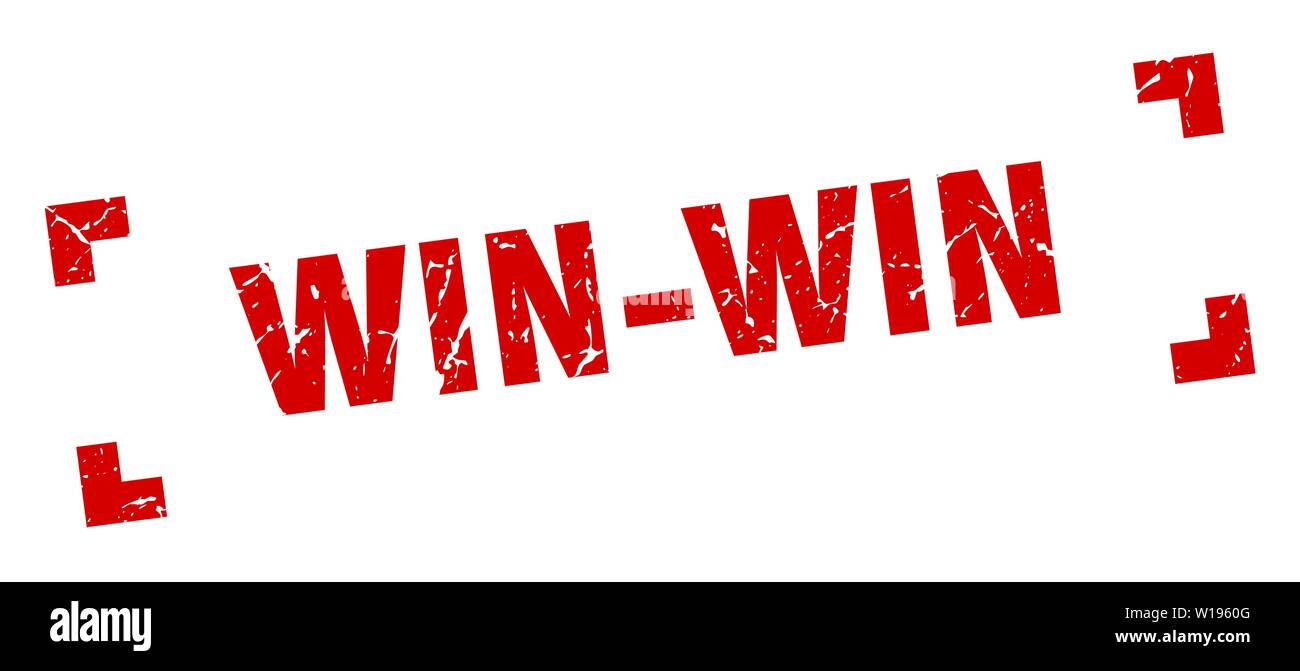 win-win stamp. win-win square grunge sign. win-win Stock Vector Image ...