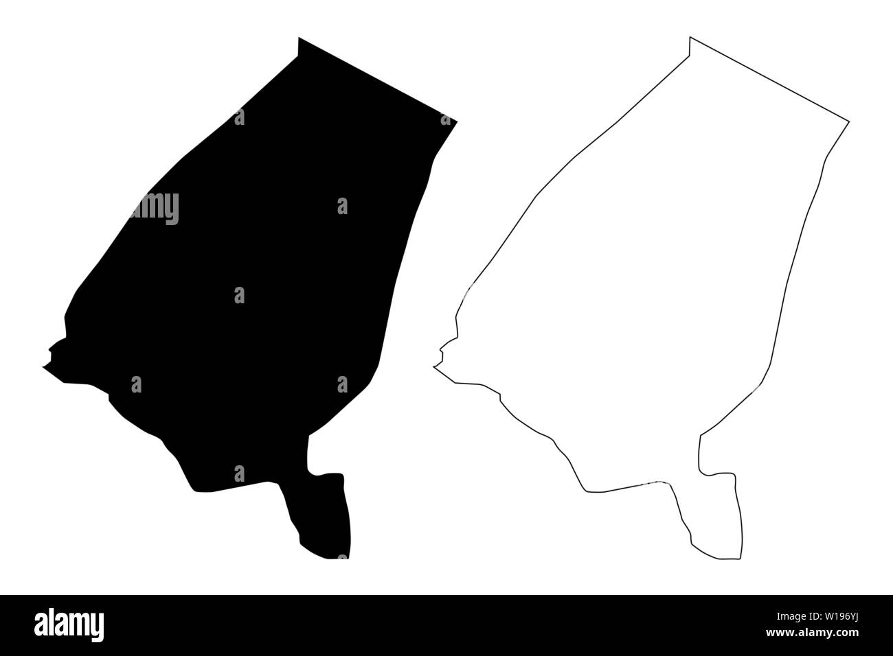 Kanem Region (Regions of Chad, Republic of Chad) map vector ...